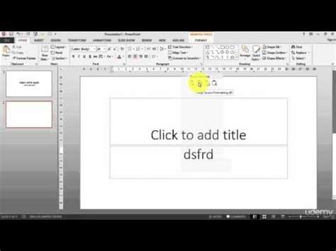 Cut Copy And Paste Text In PowerPoint YouTube