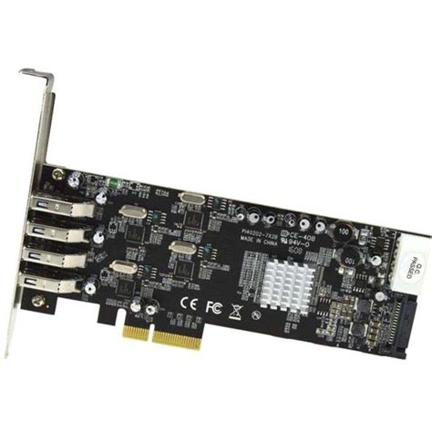 Startech Com Port Pci Express Pcie Superspeed Usb Card Adapter W Dedicated Gbps