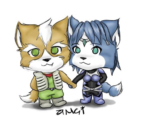 Fox And Krystal Chibi 2 Fox Mccloud Star Fox Chibi
