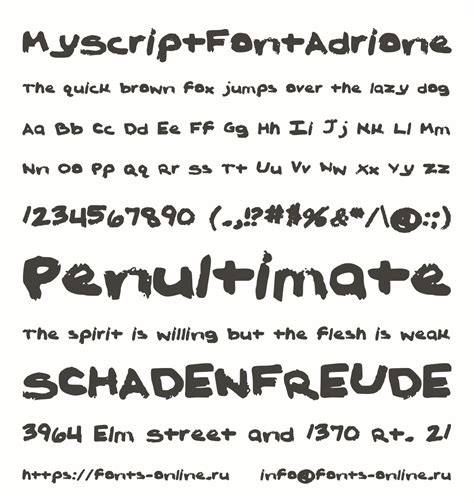 Myscriptfontadrione Font