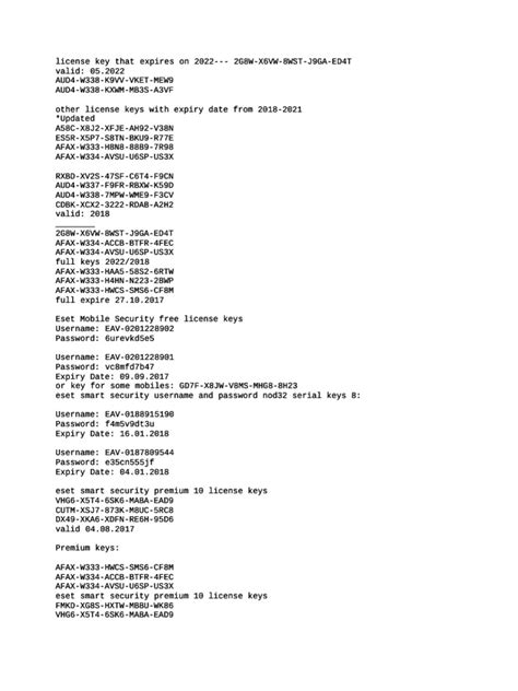 Eset Nod32 Activation Keys 2022 Compress Pdf
