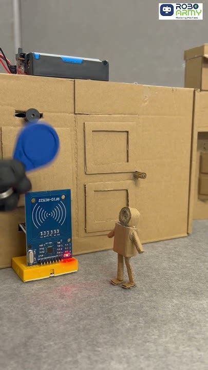 diy smart door lock using rfid tag roboarmy scienceproject arduinoproject rfidtechnology