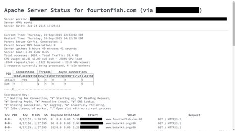 Custom Apache Status Page Stefan Bohacek
