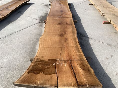 Live Edge Red Oak Slab Le2401 2a 124 17 Irion Lumber Company