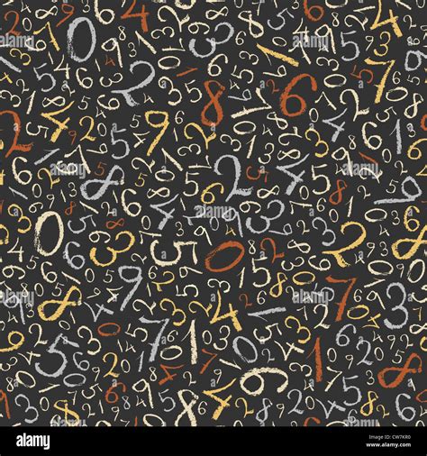 Abstract Mathematics Background Color Figures Seamless Pattern Stock