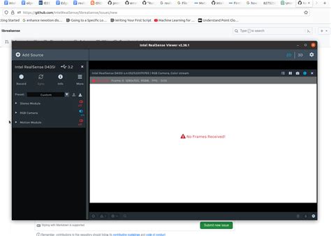 Rgb Frame Is Not Showing · Issue 12339 · Intelrealsenselibrealsense · Github