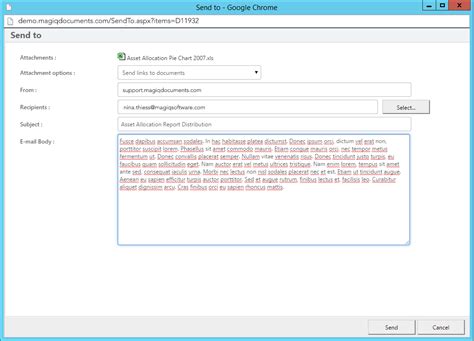 Sending Magiq Documents Documents Magiq Documents Help