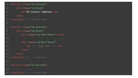 D Curtain Template CreateIT