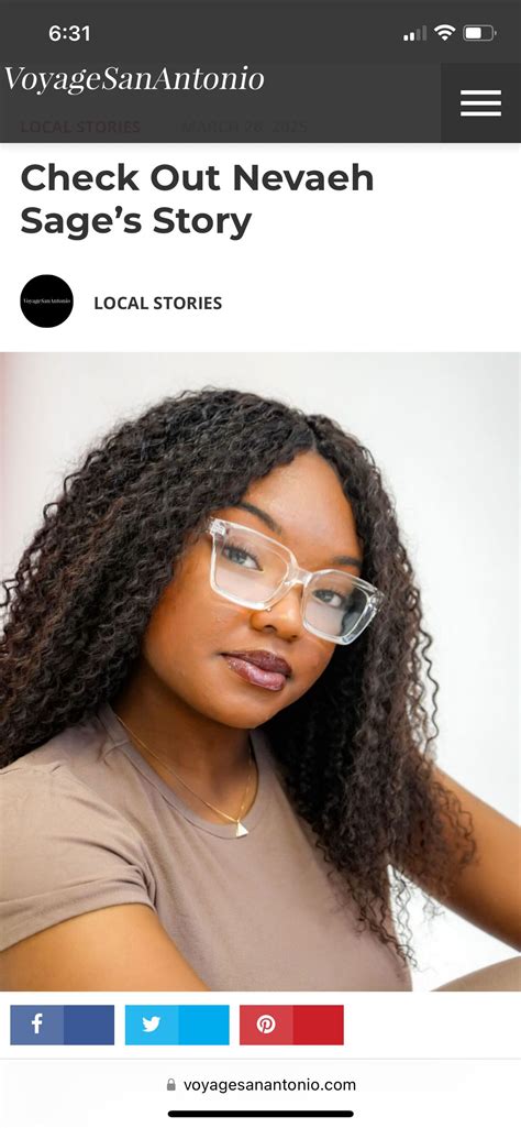 🌟 Big News Our Own Nevaeh Sage Featured In Voyage San Antonio The Lemonade Circle