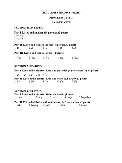 Ps3 Progress Test 2 Answer Keys Pdf