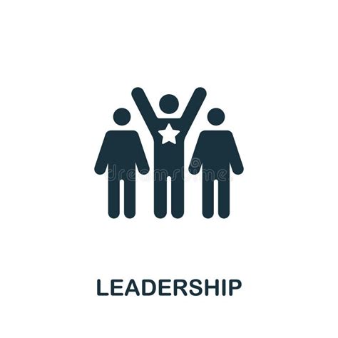 Leadership Icon Monochrome Simple Company Structure Icon For Templates Web Design And