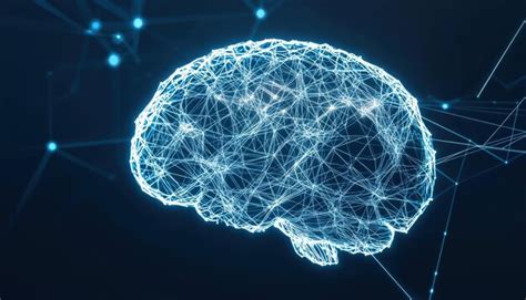 Abstract Representation Of A Brain With Glowing Connections Symbolizing Neural Networks