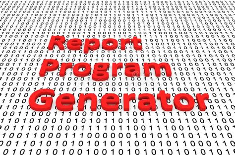 Report Program Generator Stock Illustration Illustration Of Language 96806396