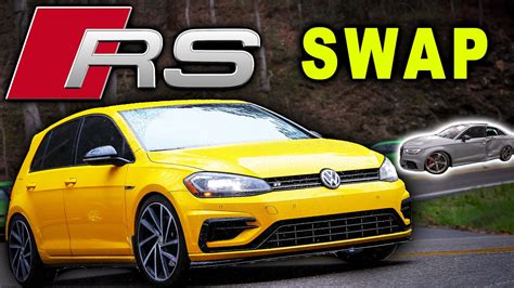 Audi Rs3 Engine Swap On A Vw Golf R Daza Swap Youtube