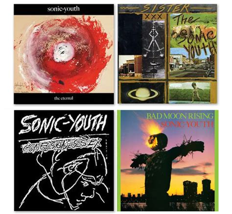 Sonic Youth Album Cover Sticker Set Musicssonic Youth Rudy And Co