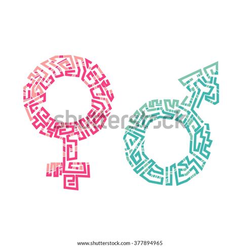 Vector Male Female Signs Sex Symbols Stock Vector Royalty Free 377894965 Shutterstock