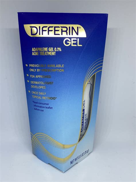 Differin Adapalene Gel 01 Acne Treatment Facial Skin Care