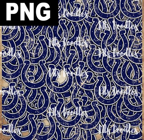 Indianapolis Colts Logo Digital Pattern Download For Sublimation Or Screens Nls Doodles