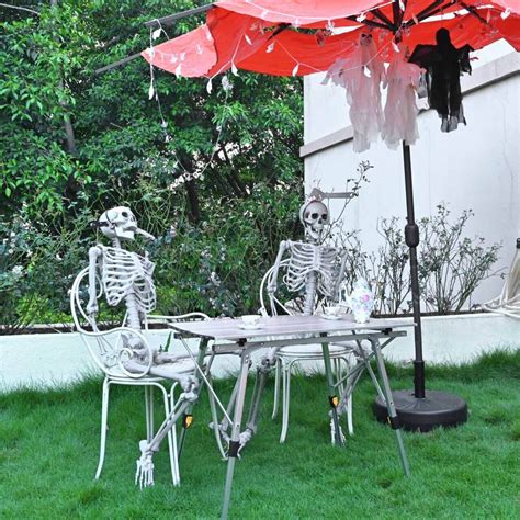 5ft Life Size Poseable Skeleton Prop Halloween Décor 4567909049
