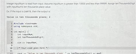 Integer InputNum Is Read From Input Assume InputNum Chegg Com