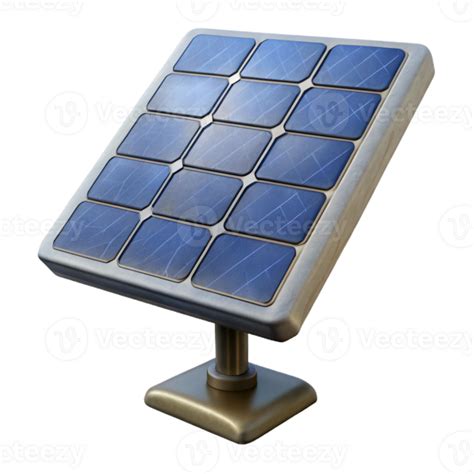 Impressive Abstract Solar Panel Array Side View Isolated 57869892 Png