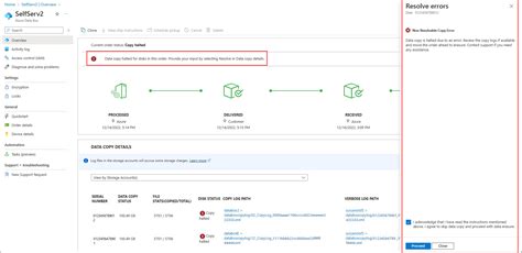 檢閱來自 azure 資料箱磁碟的上傳錯誤 microsoft learn