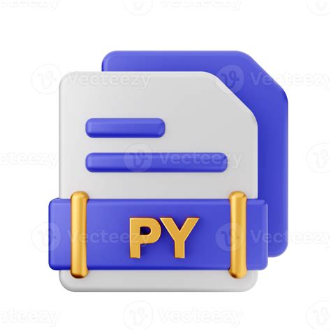 3d File Py Format Icon 21951595 Png