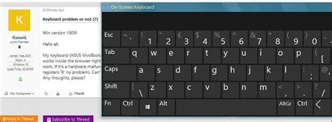 Keyboard Problem Or Not Windows Forums