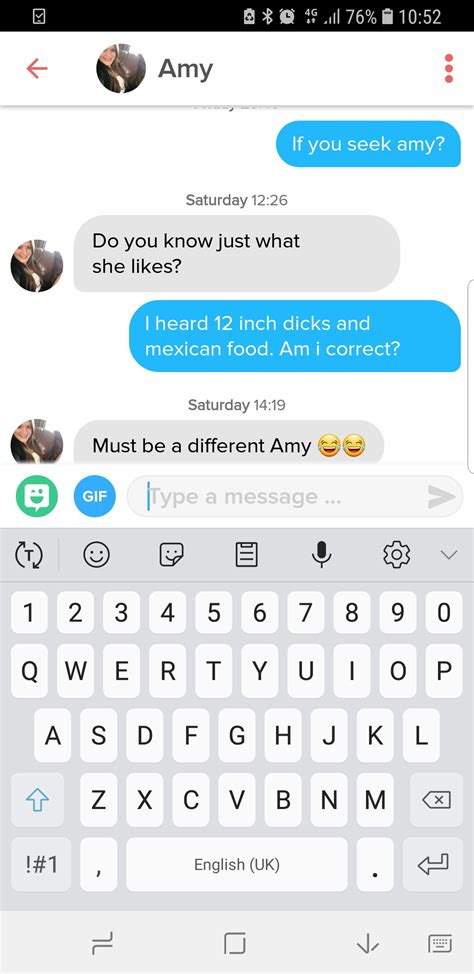 Wrong Amy R Tinder