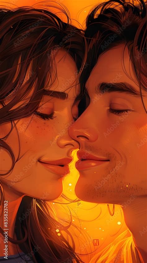 Foto De An Animated Illustration Of A Bisexual Couple One With Short