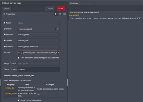 Node Red Setting The Volume Level Based On Existing Volume Level Node Red Home Assistant