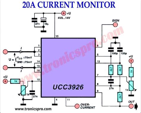 20a Current Monitor Circuit Diagram Tronicspro