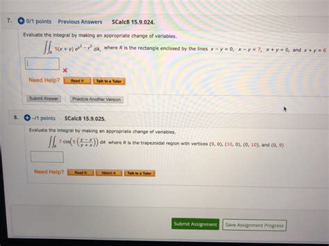 solved 7 0 1 points previous answers scalc8 15 9 024