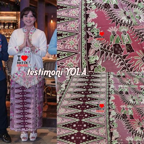 Jual Sarung Ondel Betawi Wanita Tumpal Pucuk Rebung Bahan Kain Batik