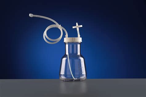 3l Wide Mouth Flask Baffled Bi Directional Transfer Cap W Tpe Tube