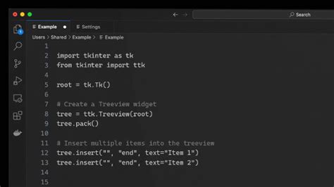 Basic Example Of Turtle ScrolledCanvas In Python