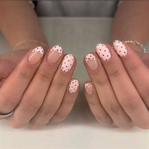 Nails French Tip And Dots French Tip Dotting Back To School Mails