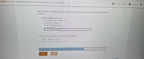 Solved Ooks My Library7 ﻿busa 200 Database Fundamentals