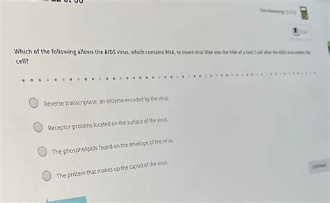 Solved Cellreverse Transcriptase An Enzyme Encoded By The