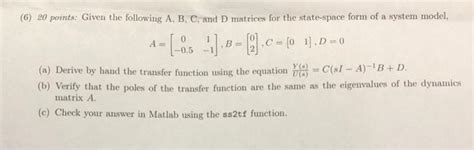 Solved Points Given The Following A B C And D Chegg
