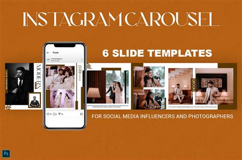 Wedding Instagram Carousel Post Psd Templates