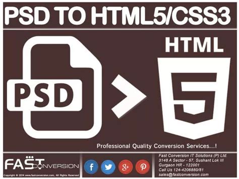 ppt psd to html5 css3 web design conversion service psd to htm