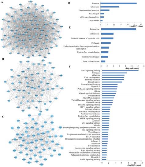 The Top Three Significant Modules From The Ppi Network A C The Top Download Scientific Diagram