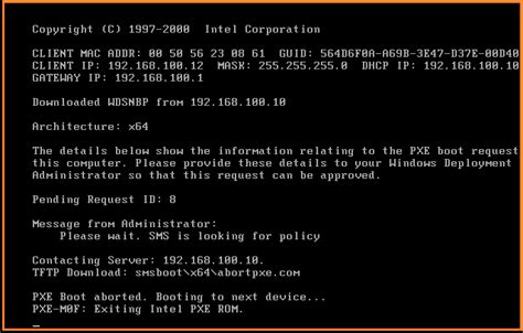 SCCM PXE Error No Advertisement Found Configuration Manager Windows Noob