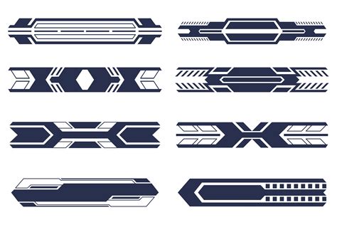 High Tech Horizontal Interface Bars Graphic By Ozan Id · Creative Fabrica