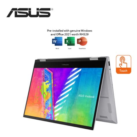 Asus VivoBook Go Flip TP K AEC WS FHD Touch In Laptop Celeron N GB