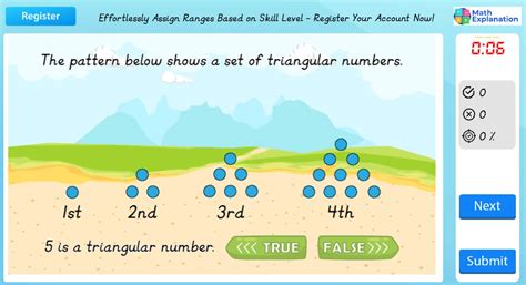 Math Explanation Identifying Triangular Numbers Engaging Primary Maths Software