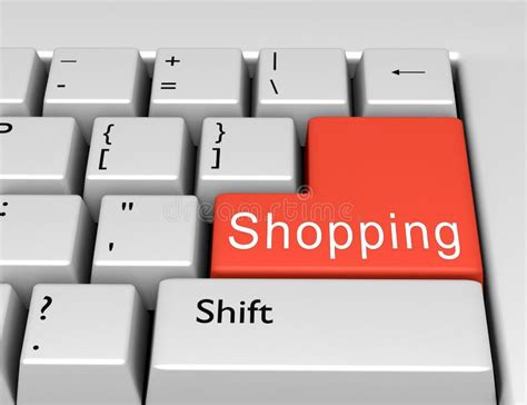 word shopping is written on a computer keyboard conceptual image on a