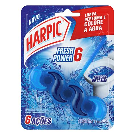 Bloco Sanitário Frescor Do Caribe Fresh Power 6 Harpic Un