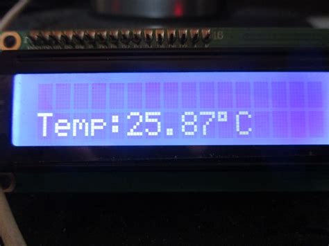 Arduinoによるlcdへの温度表示
